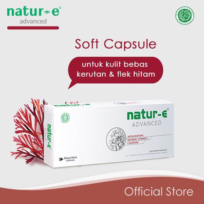 Natur -E Advanced 16 Softgel Astaxanthin Natural Vitamin E Lycopene ...