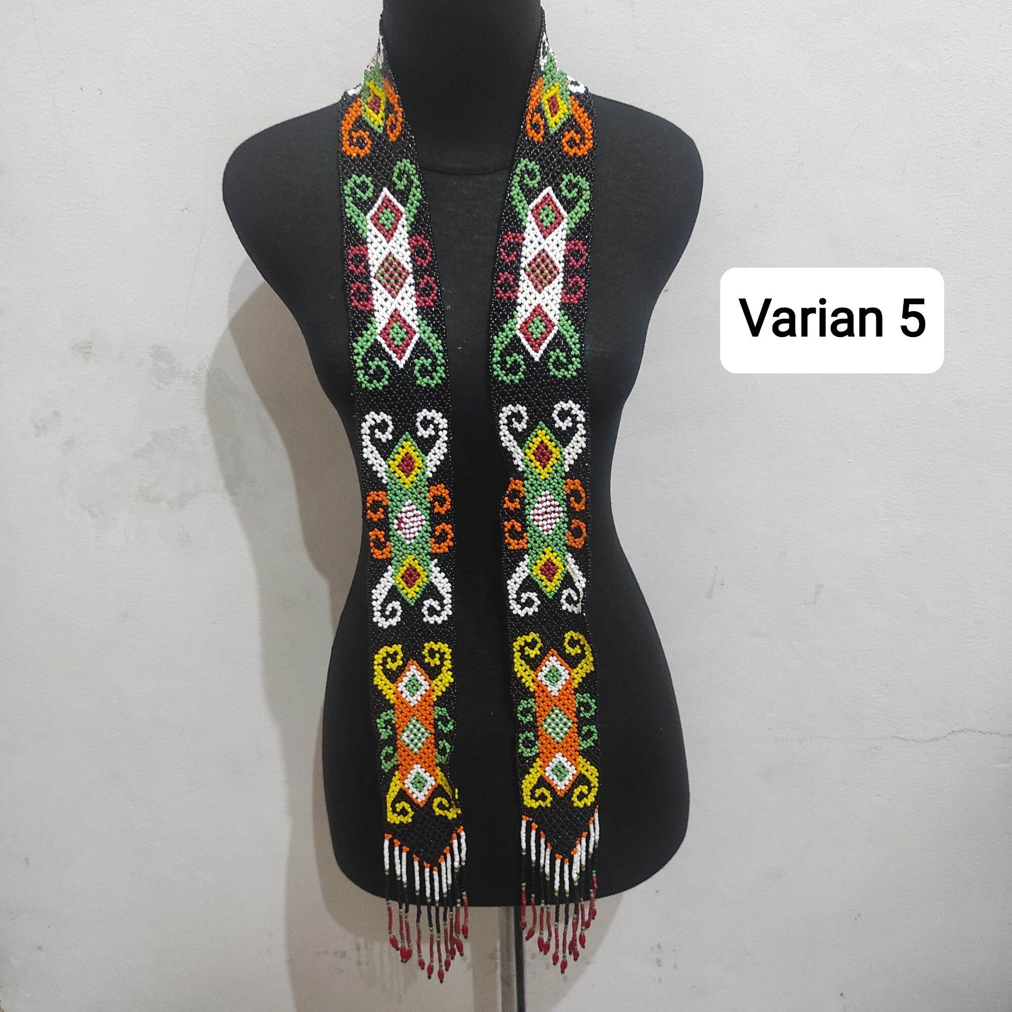 syal dayak kalimantan bahan manik | Lazada Indonesia