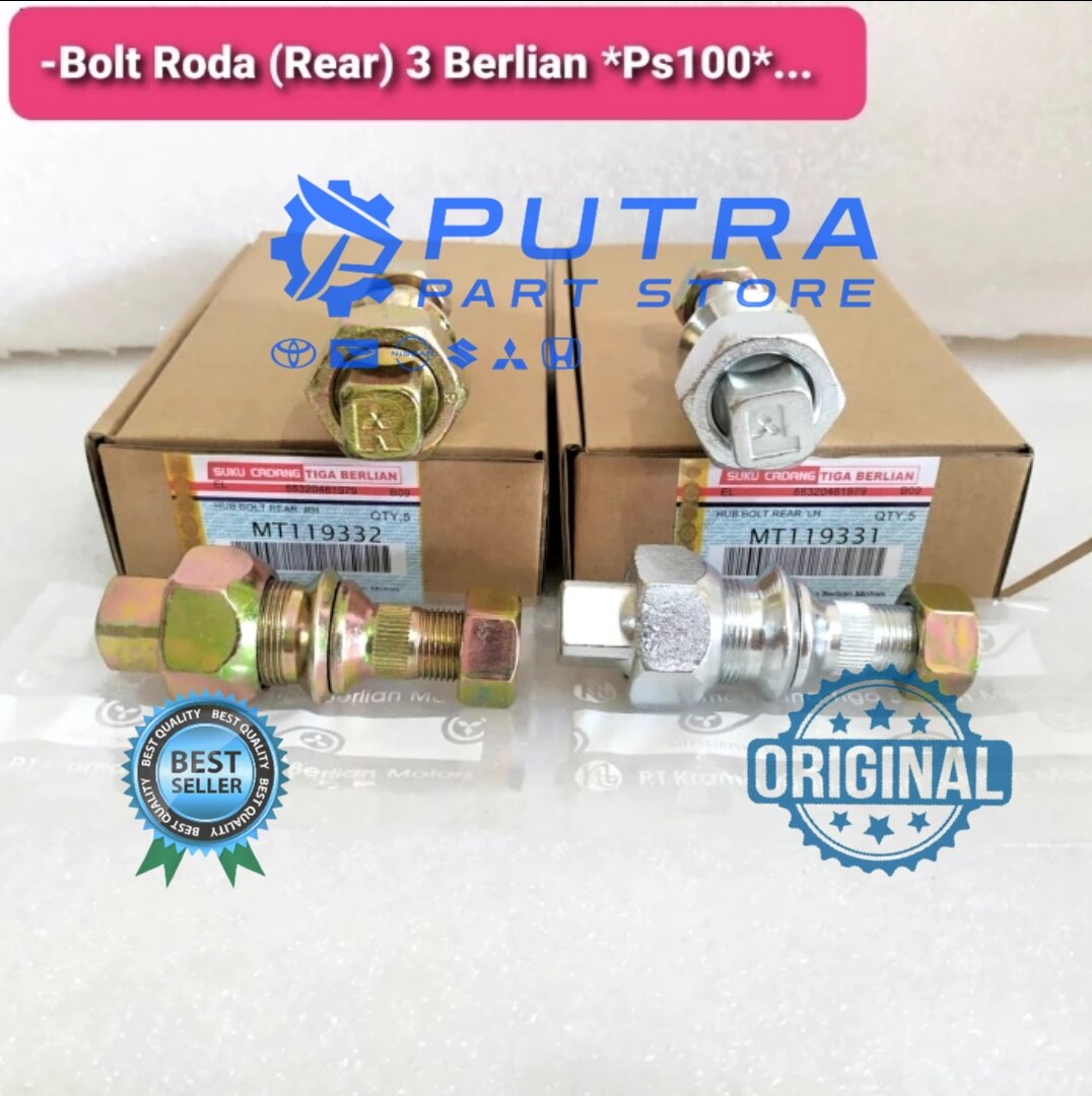 Bolt Roda Rear Baut Roda Belakang Mitsubishi Ps100 Ps120 Colt Diesel ...