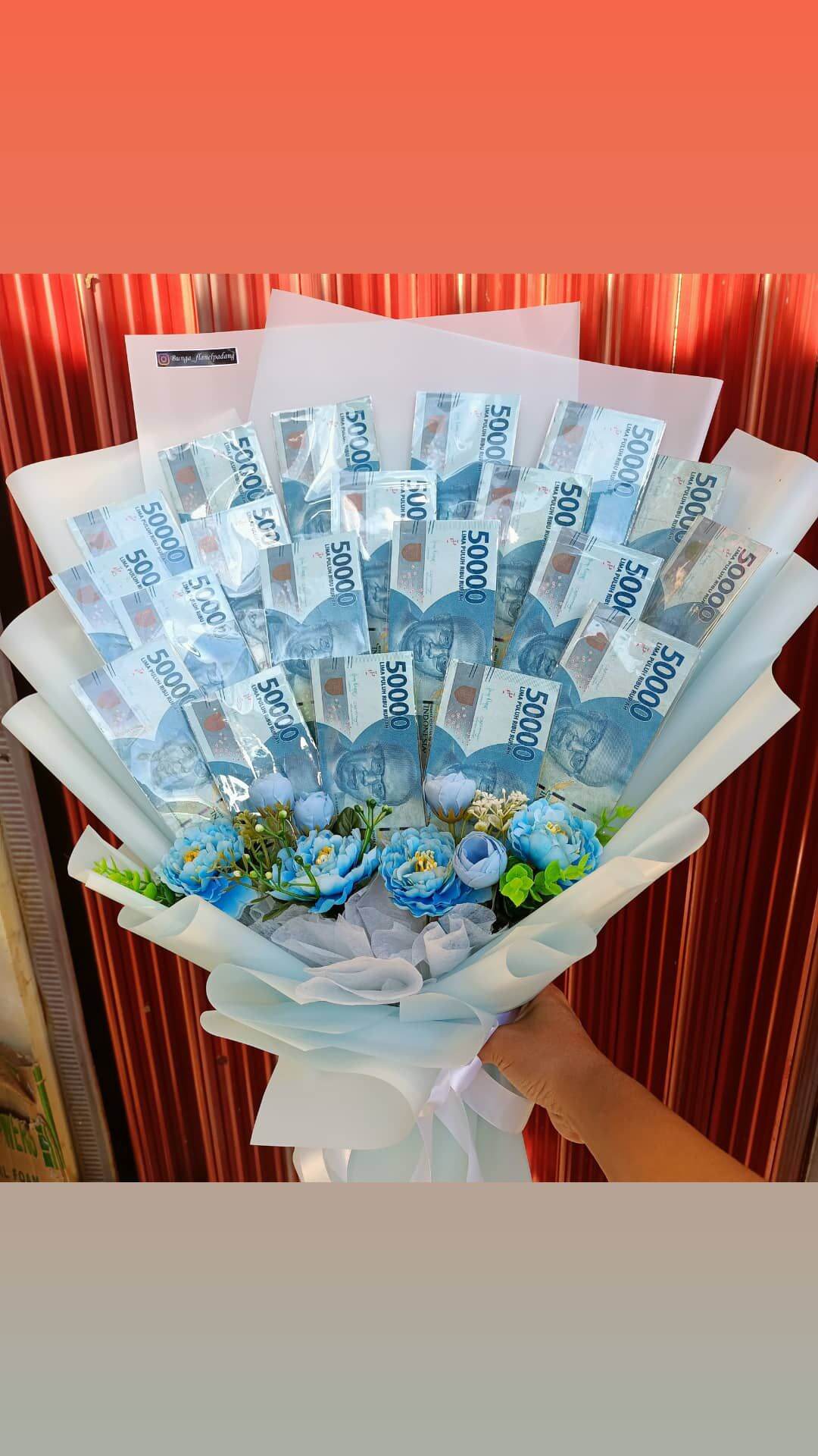 kerangka bucket uang 20 lembar+ikat bunga | Lazada Indonesia