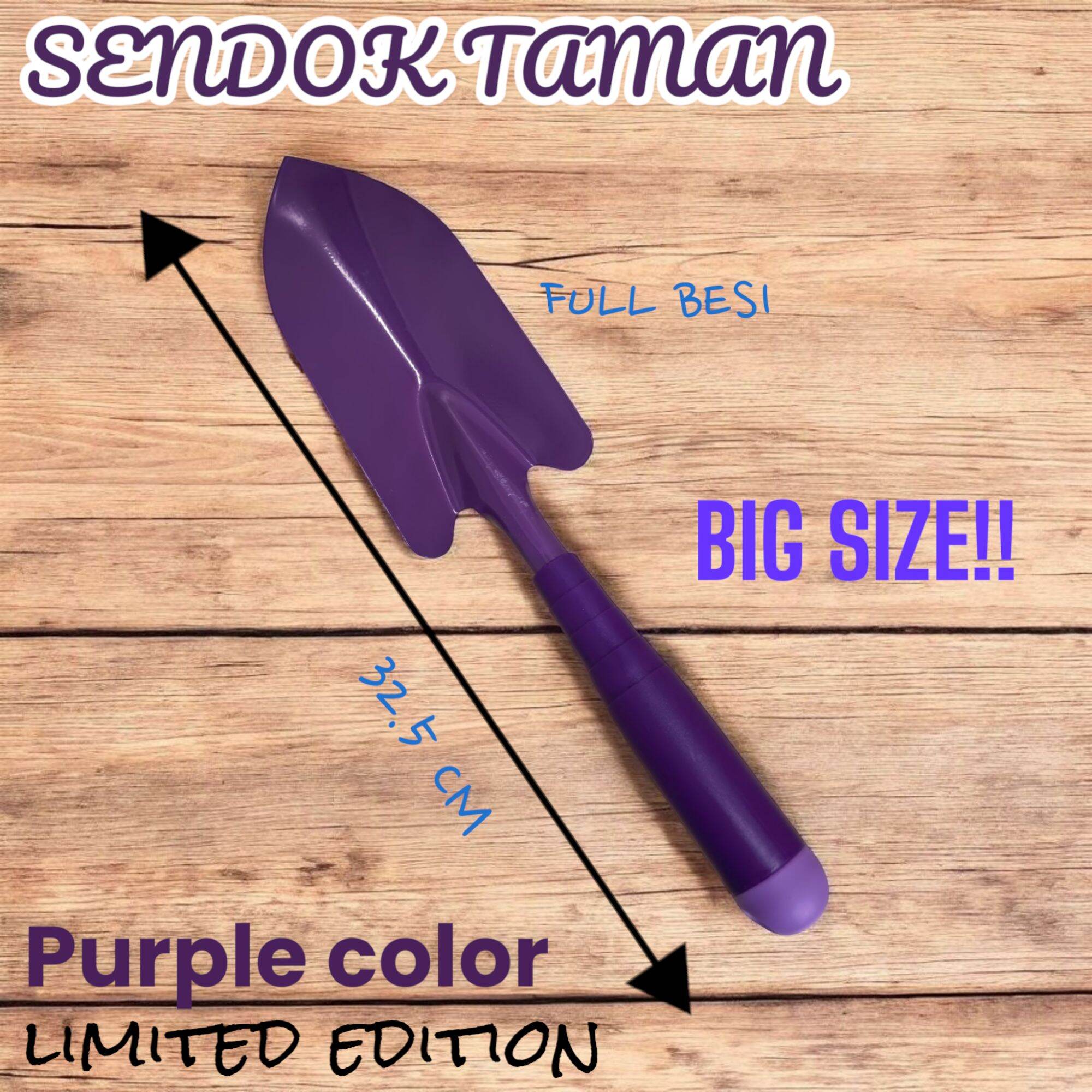 SENDOK SEKOP TANAH TAMAN PERALATAN BERKEBUN WARNA UNGU LIMITED F3302 ...