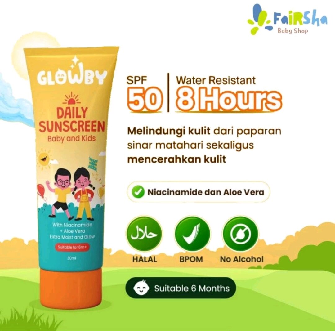 Glowby Daily Sunscreen Spf 50 untuk Bayi dan Anak | Lazada Indonesia