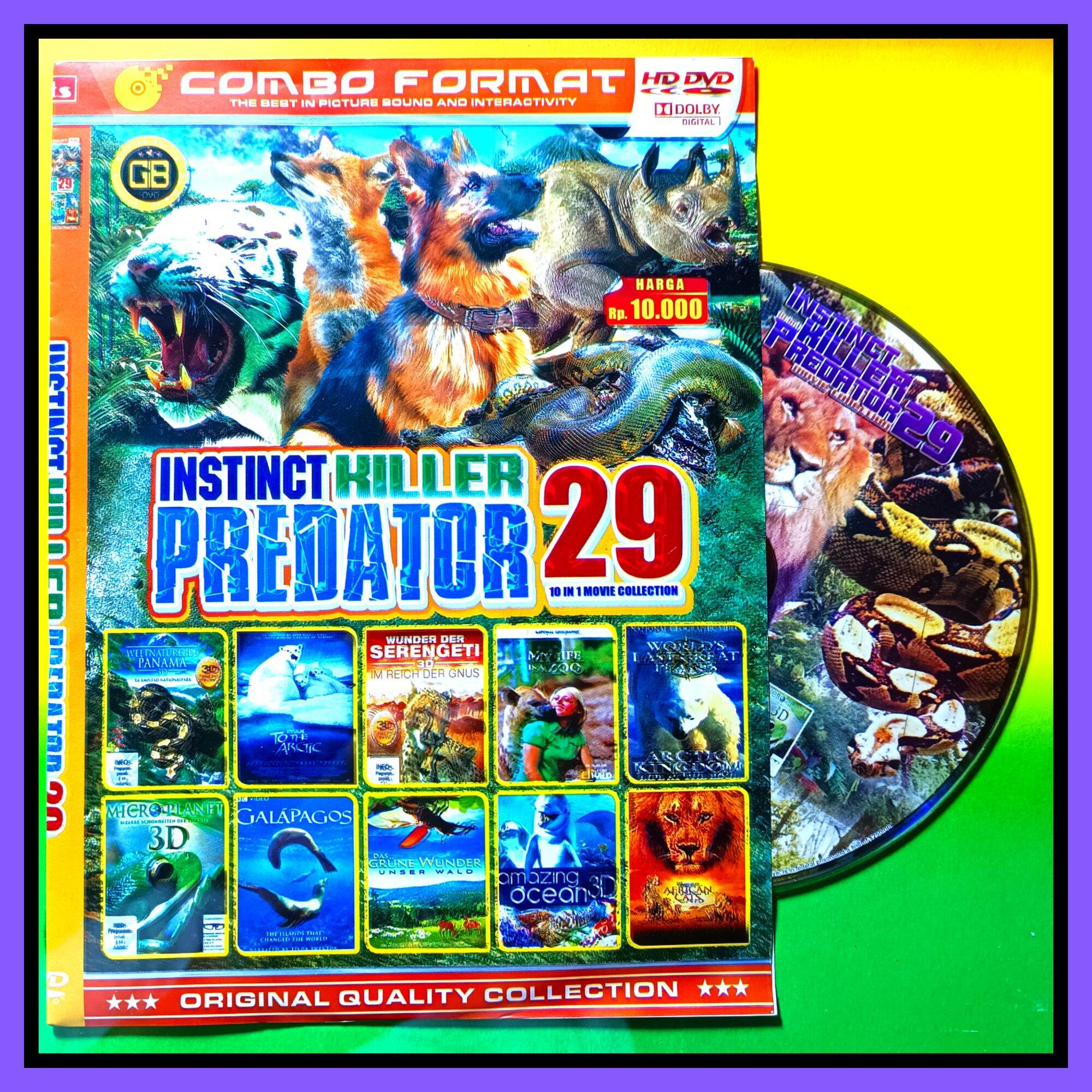 KASET DVD FILM BINATANG HEWAN PREDATOR-DUNIA HEWAN BINATANG HEWAN FLORA ...