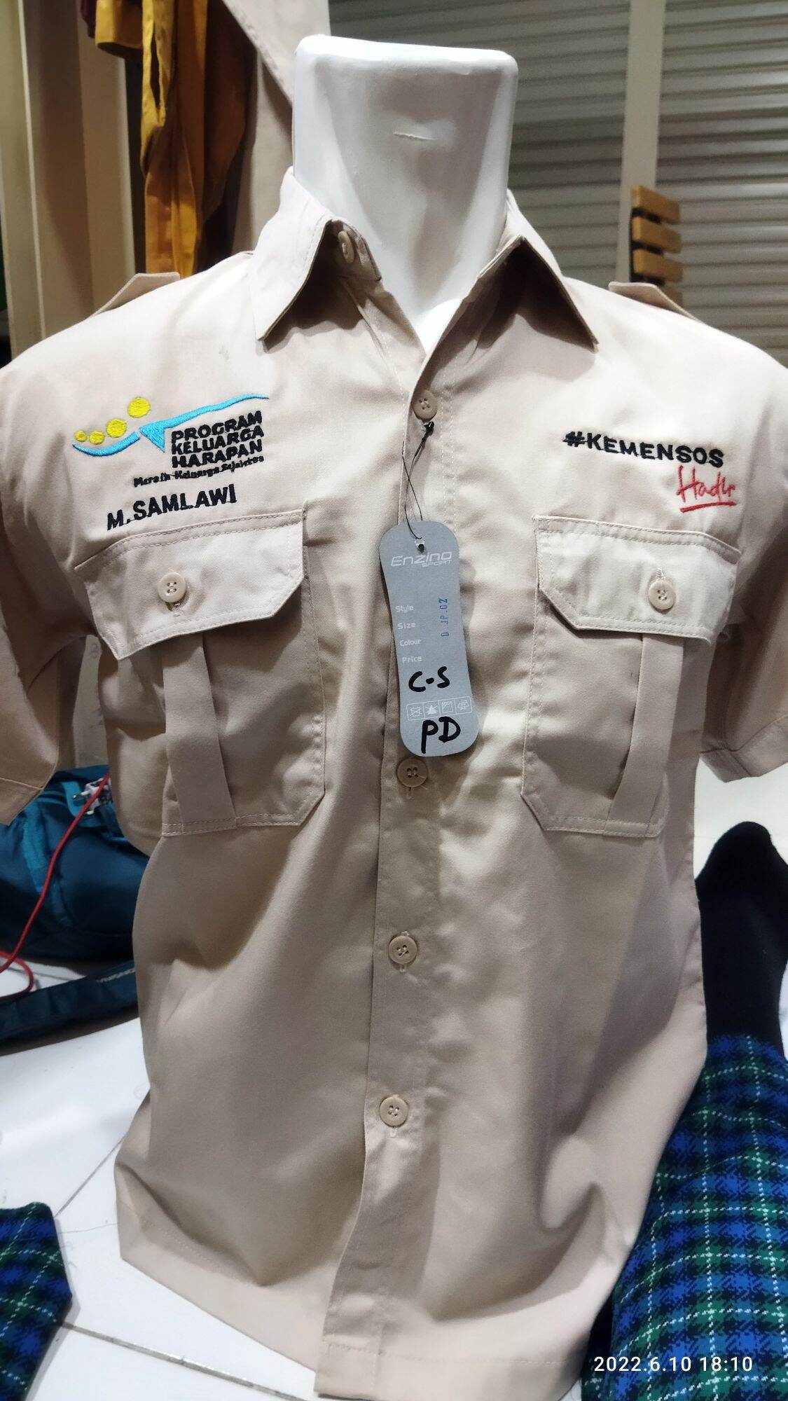 kemeja keren america drill custom bebas bordir free desain ⭐⭐⭐⭐⭐ ...