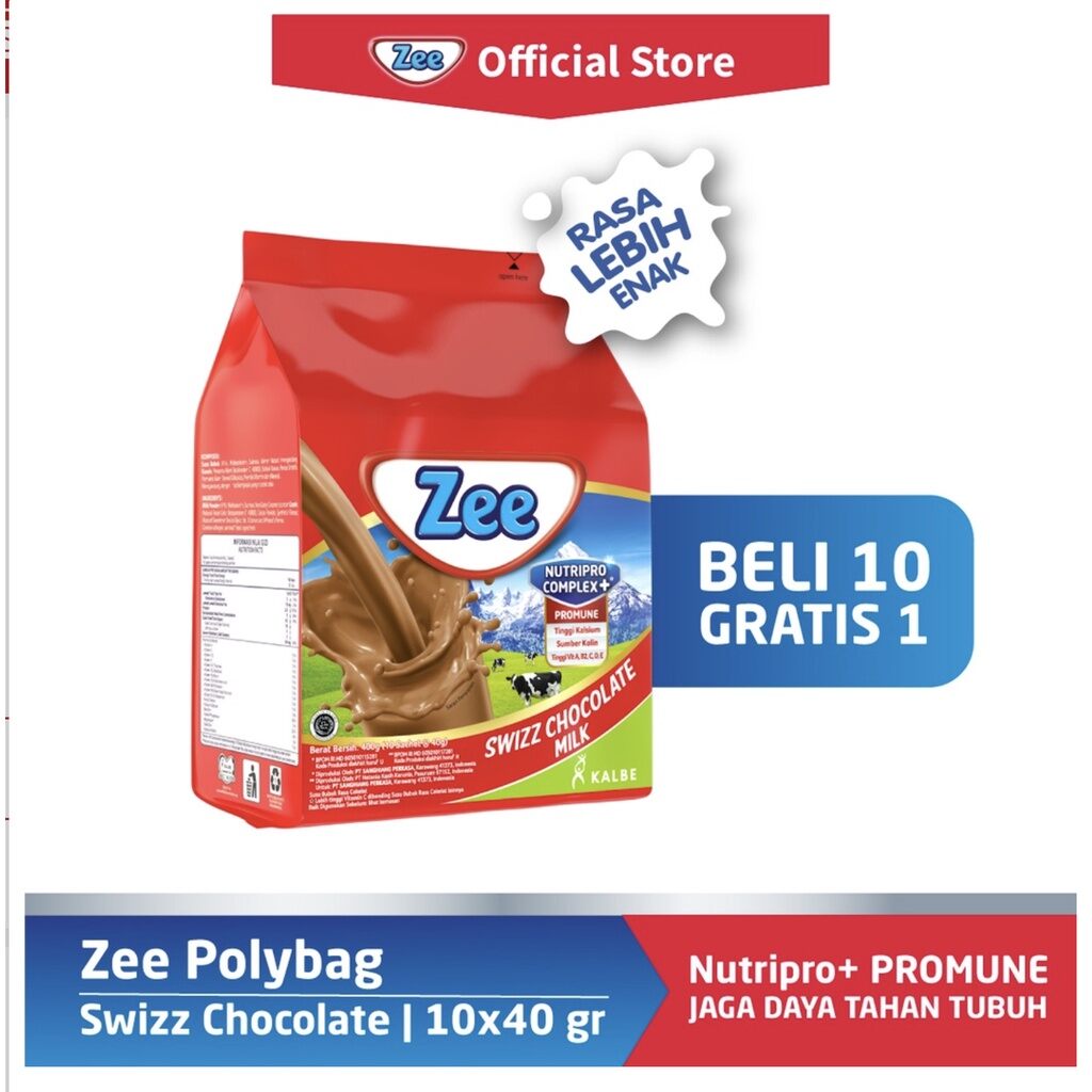Zee Sachet in Bag Swizz Chocolate 11pcsx40g | Lazada Indonesia