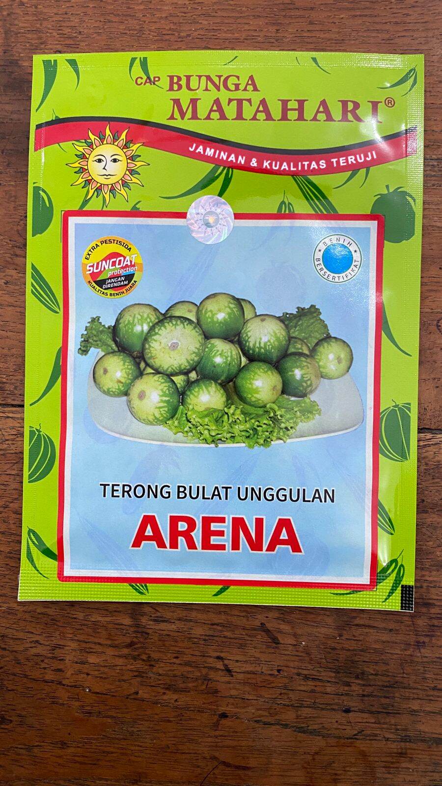 Benih Terong Bulat ARENA isi 10gr dr Cap Bunga Matahari Fast | Lazada ...