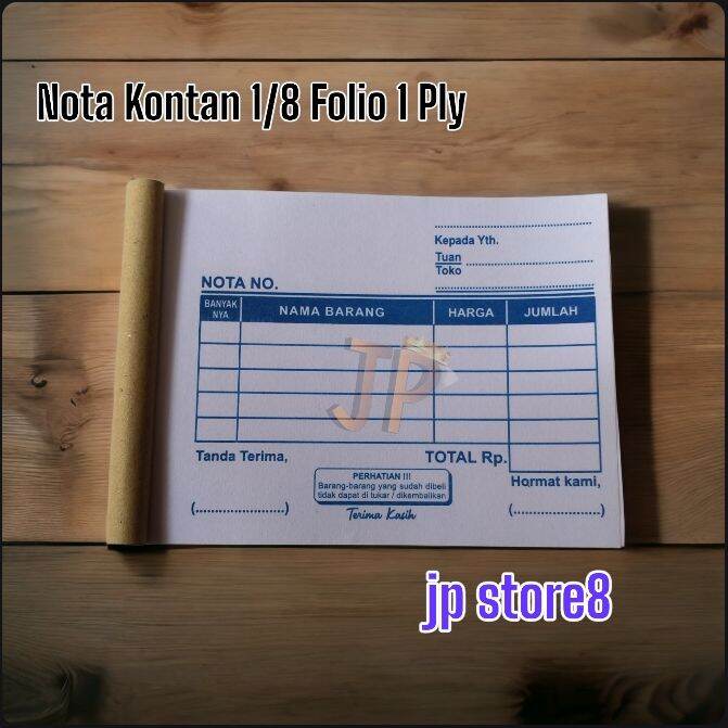 NOTA KONTAN 1 PLY & 2 PLY 1/8 FOLIO | Lazada Indonesia