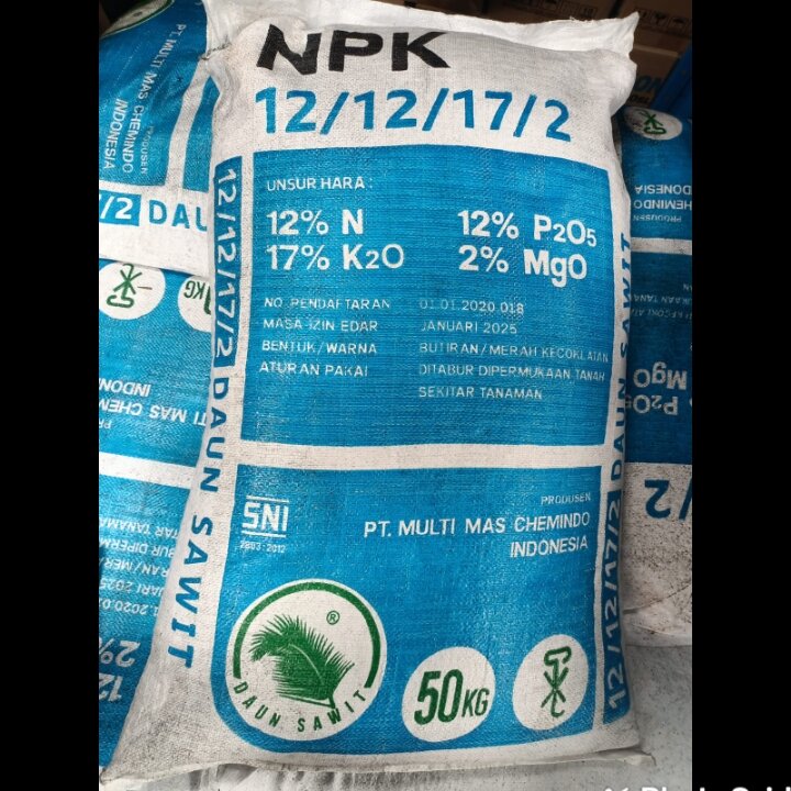 PUPUK NPK 12 12 17 2 DAUN SAWIT 50KG | Lazada Indonesia