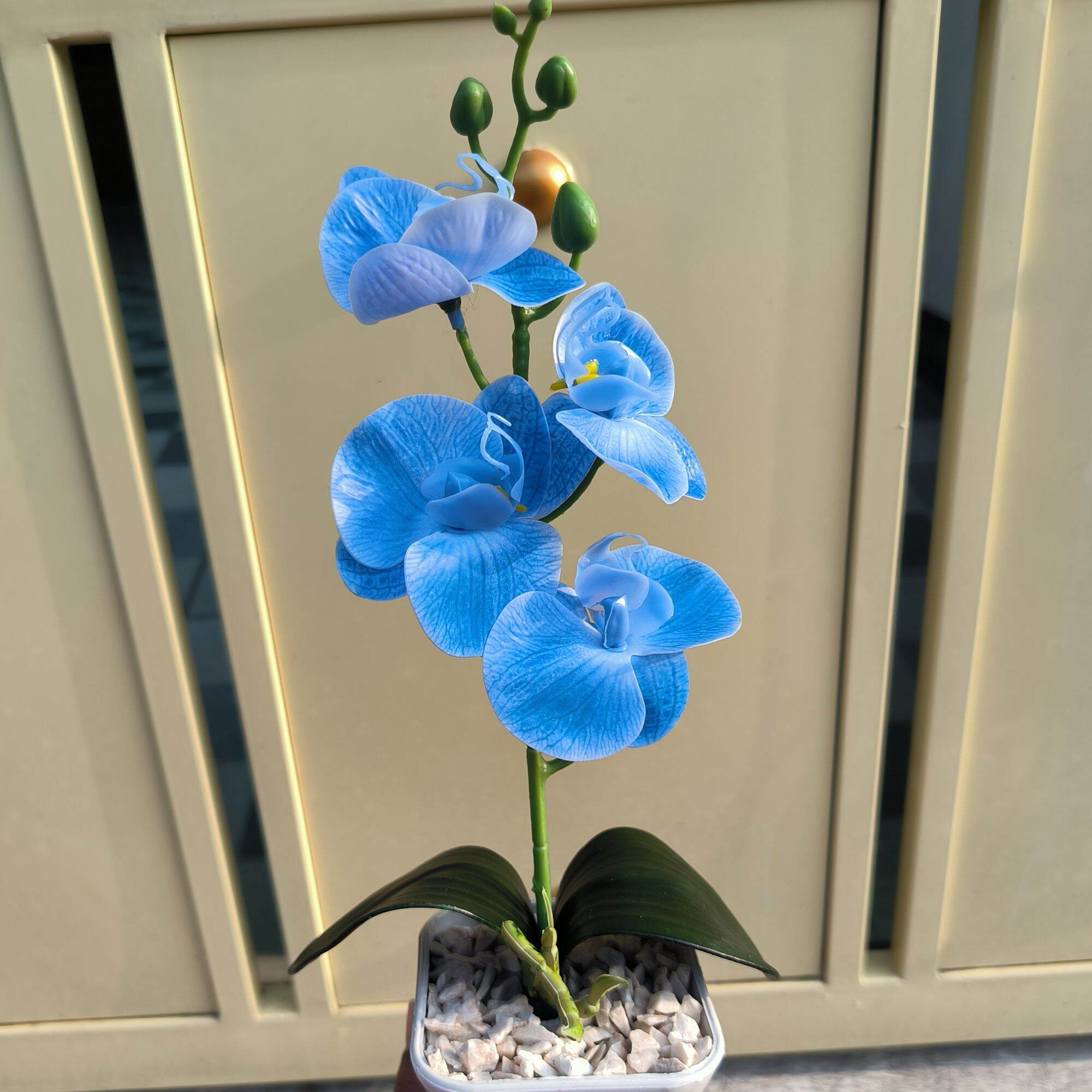 Anggrek Latex Kecil + Pot Bunga Artificial ( SUDAH RANGKAIAN ) | Lazada ...