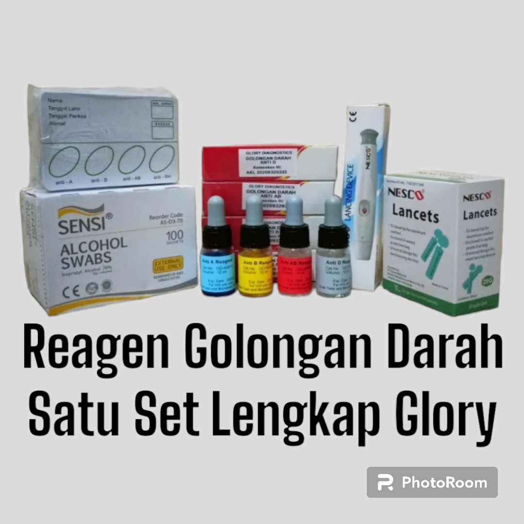 Reagen Golongan Darah Satu Set Lengkap Glory | Lazada Indonesia