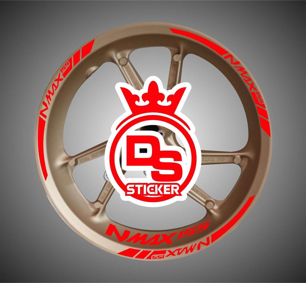 stiker VELG NMAX HITAM VELG GOLD | Lazada Indonesia