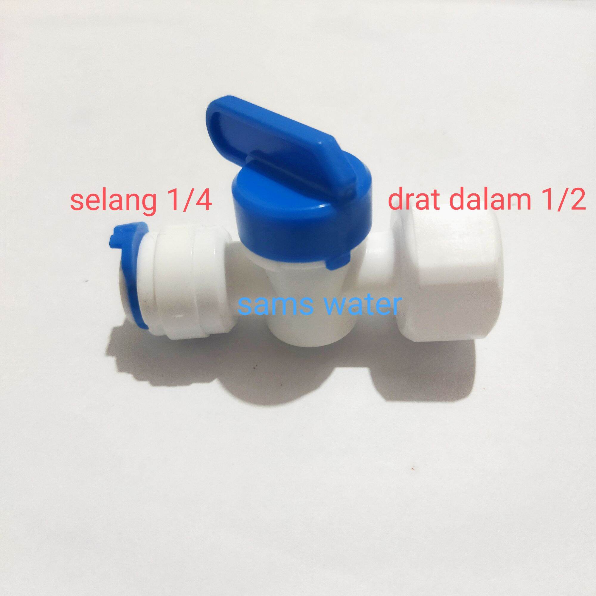 Stop Kran Plastik ukuran drat dalam 1/2 x selang 1/4 | Lazada Indonesia