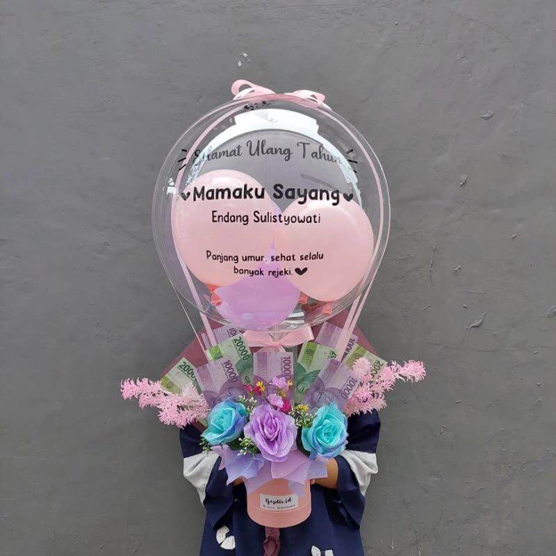 [Ready] Buket Balon pvc uang kosongan (uang isi sendiri) | Lazada Indonesia