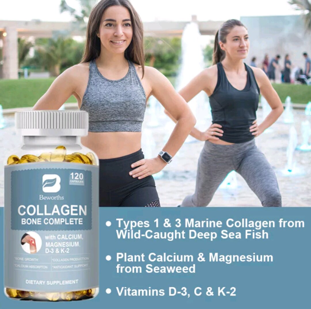 Collagen Bone Complete Vitamin D3+K2 Beworths Store | Lazada Indonesia
