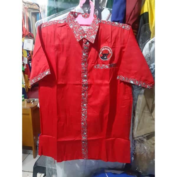 kemeja partai PDIP PDI perjuangan batij | Lazada Indonesia