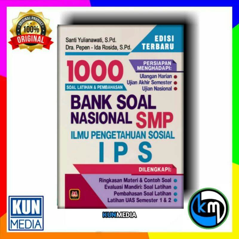 BUKU 1000 BANK SOAL IPA IPS PPKN BAHASA INDONESIA MATEMATIKA BAHASA INGGRIS SMP PUSTAKA SETIA ...