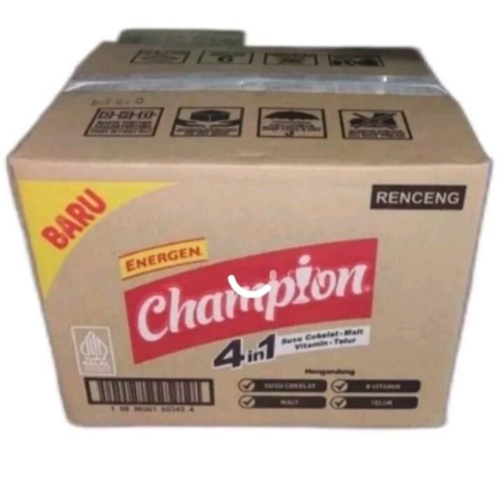 Energen Champion Susu Coklat 4in1 30g 120sachet ( 1 dus x 12 renteng x ...