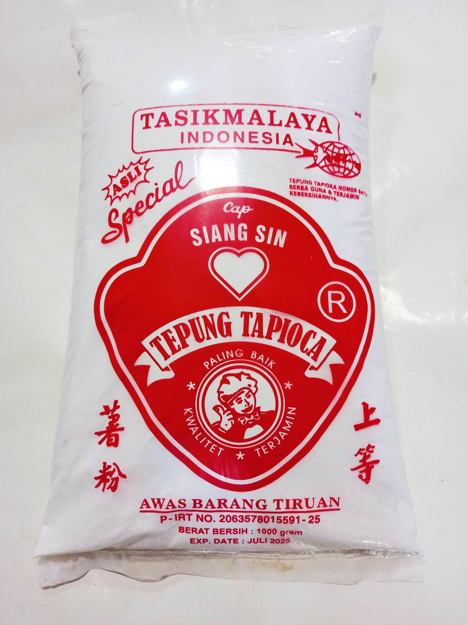 Tepung Tapioka cap Siang Sin 1 kg - Tepung Tapioca / Tepung kanji ...