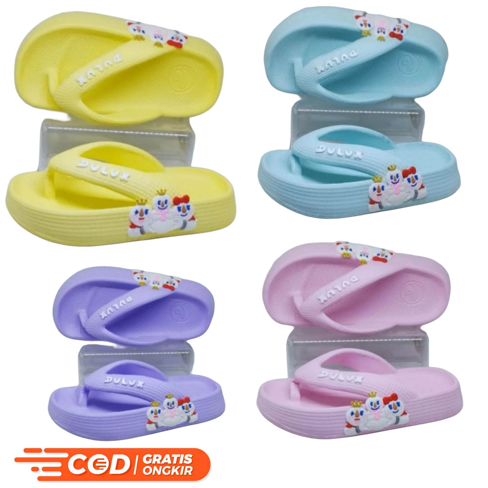 sendal jepit anak perempua model terbaru mixue jelly ringan tidak licin ...