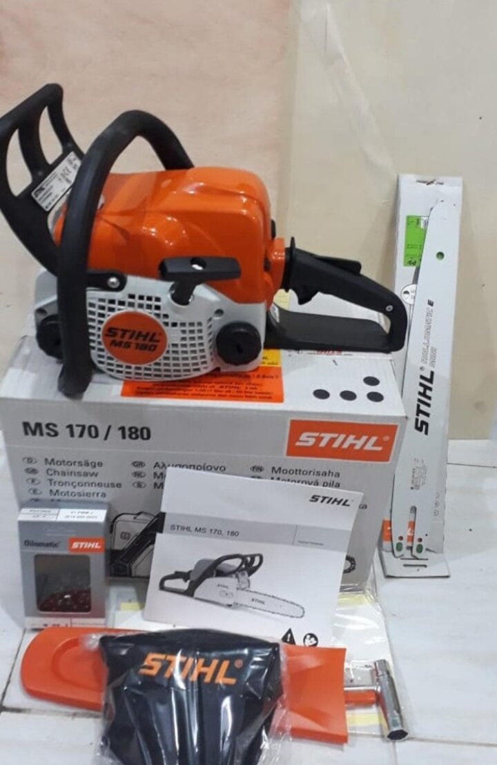Chainsaw STIHL MS180 Mesin SENSO Gergaji kayu 16inch 40cm Original ...