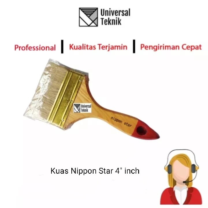 kuas nippon star 4 inch | Lazada Indonesia