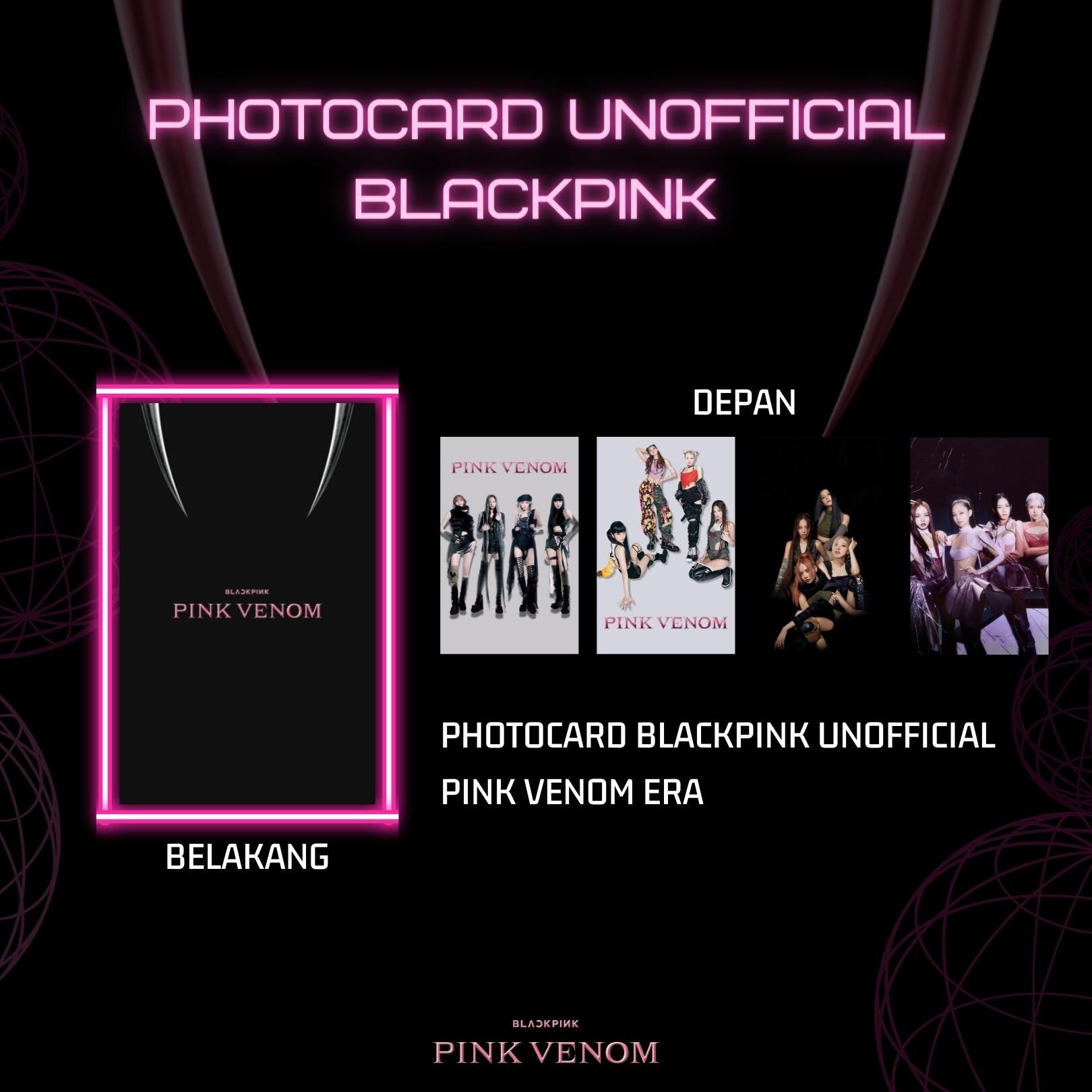 Photocard Unofficial Blacpink Pink Venom/pc blackpink/pc pink venom/pc ...