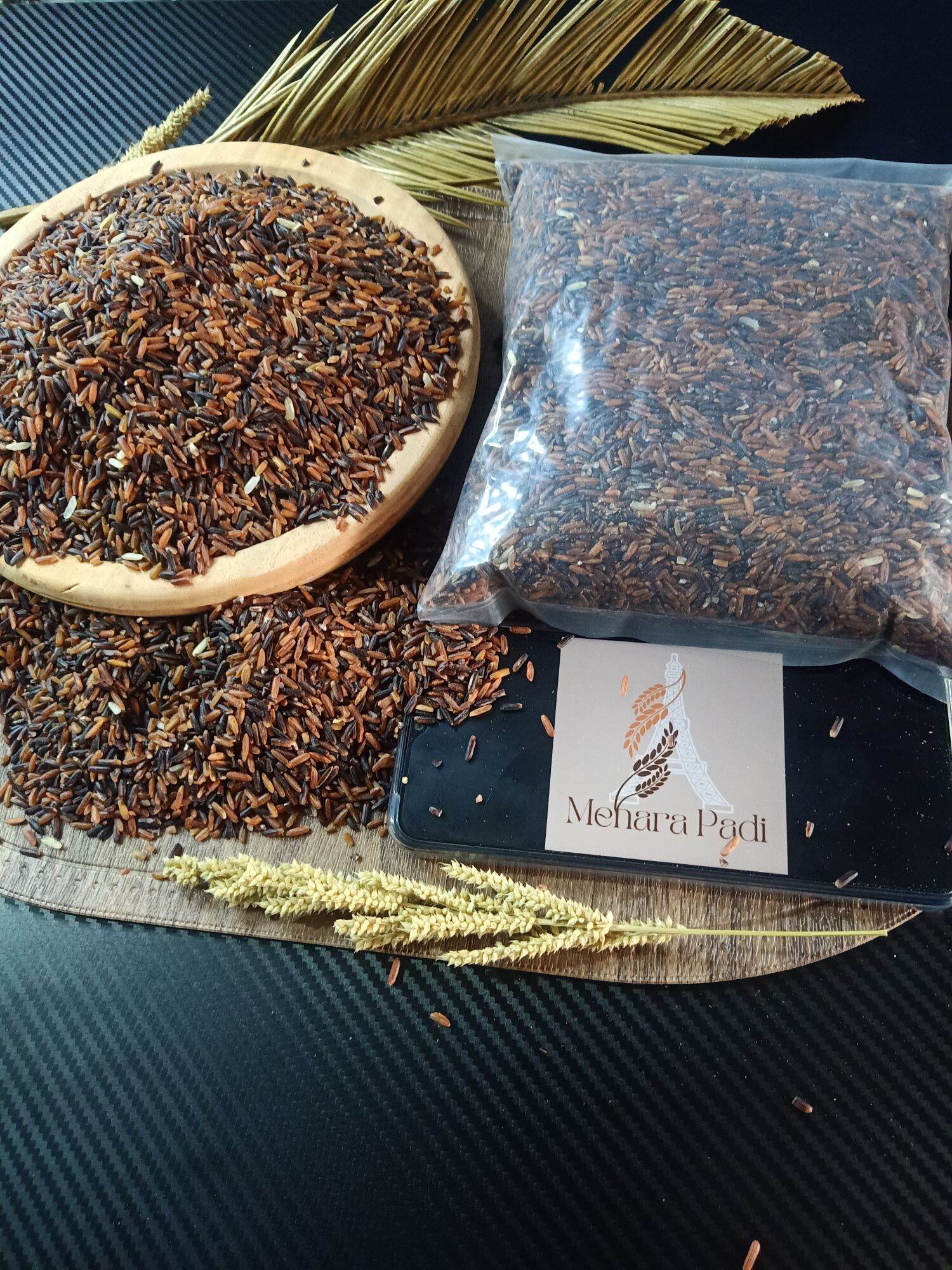 BERAS MIX ORGANIK - 1 KG - BERAS DIET - BERAS MERAH PUTIH HITAM ...