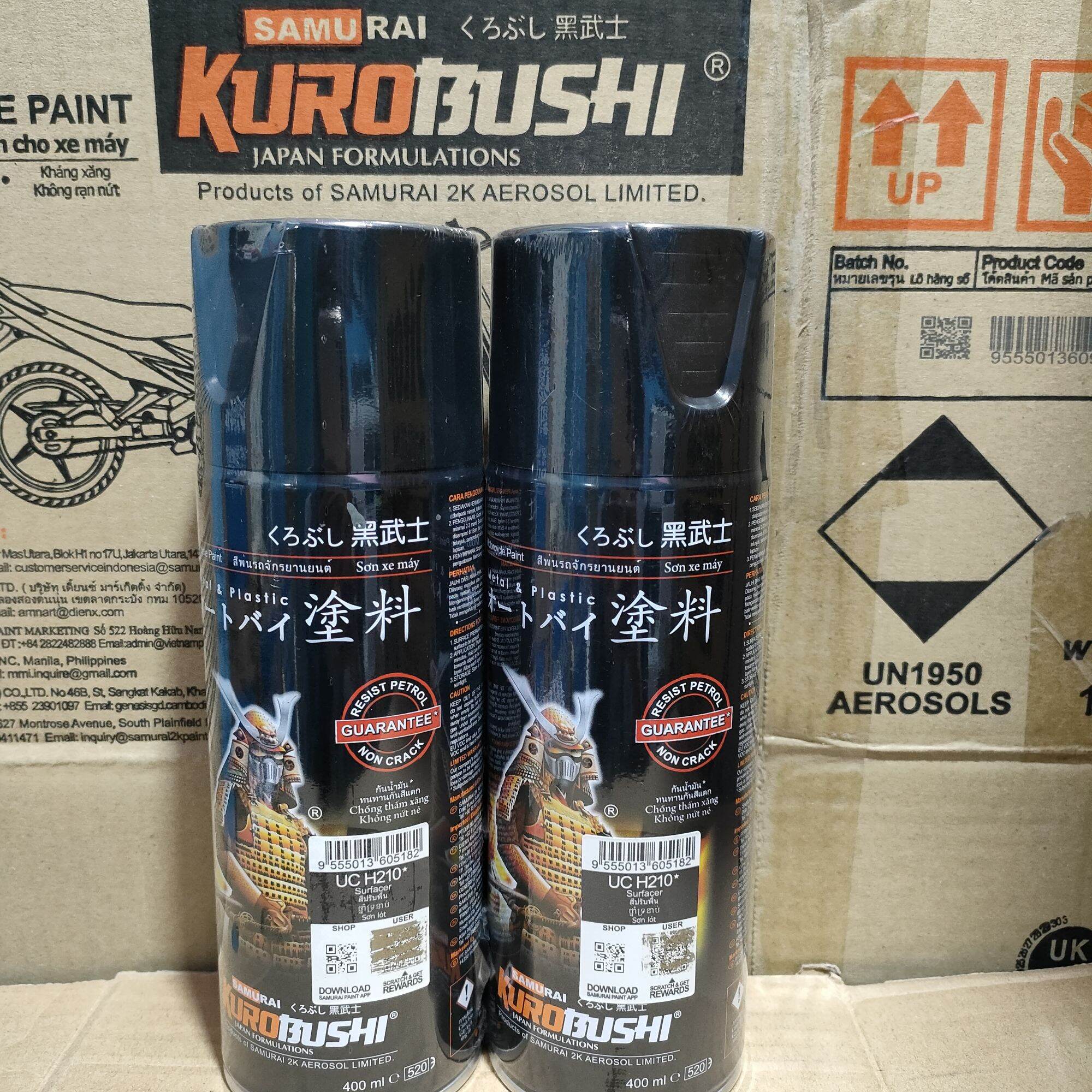 Pilok Cat Semprot Warna Dasar Epoxy Primer Surfacer UC H210 210 400ml ...