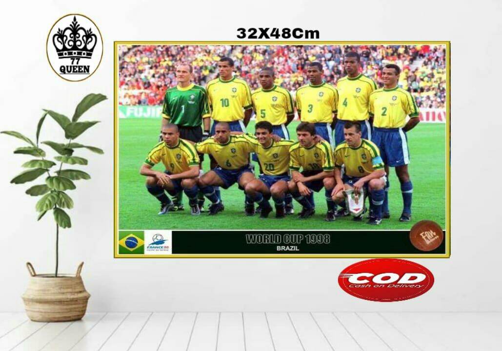 POSTER TEMA TIMNAS BRAZIL/POSTER DINDING TIMNAS BRAZIL/POSTER TEAM ...