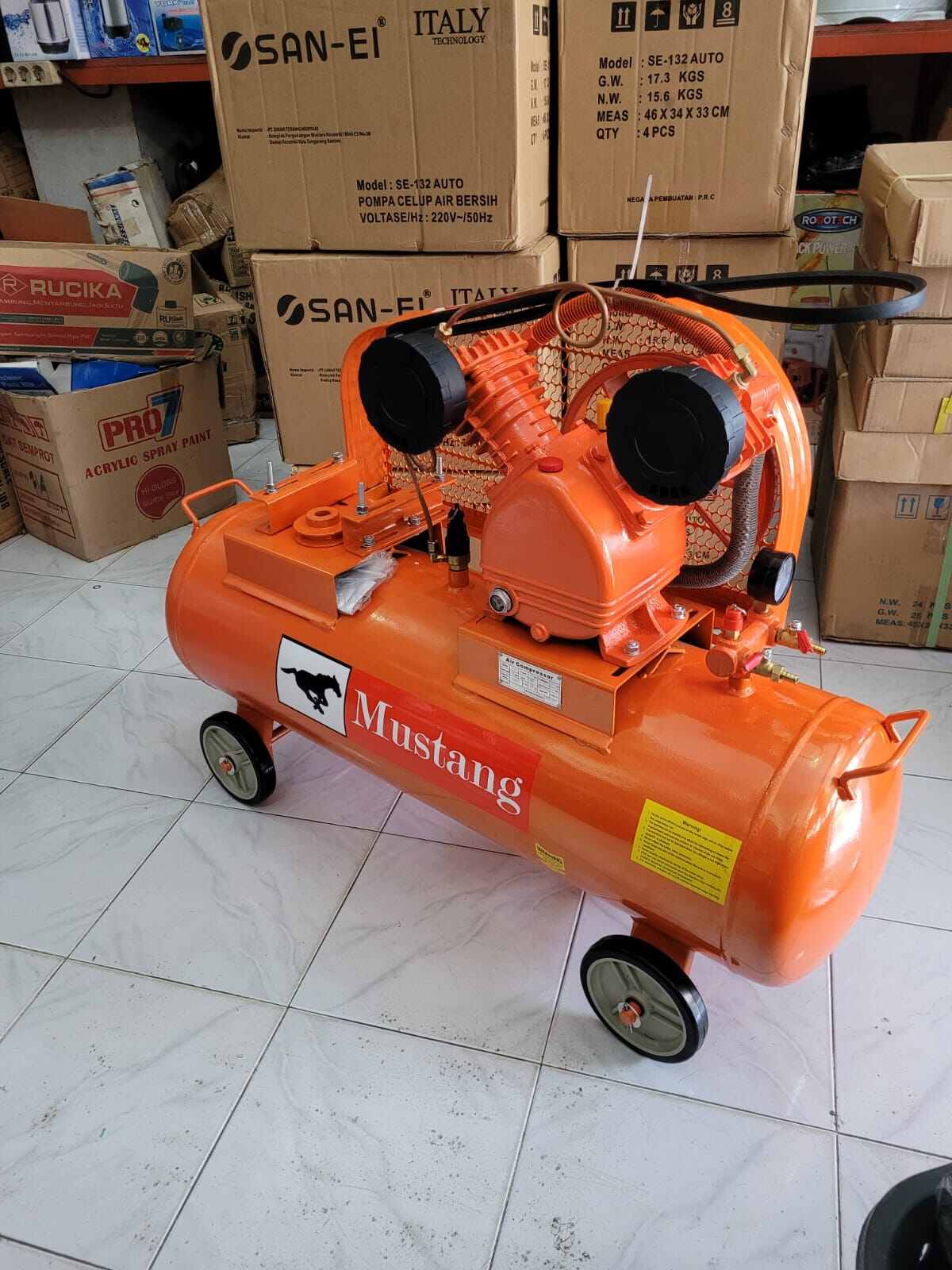 Tabung Kompresor 1 Hp | Kompresor Angin MUSTANG 1Hp | Lazada Indonesia