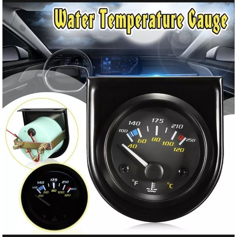 indikator temperatur suhu air radiator 12 volt | Lazada Indonesia