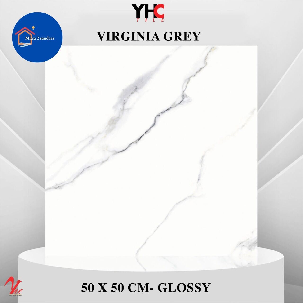Keramik lantai 50x50 YHC Virginia Grey | Lazada Indonesia