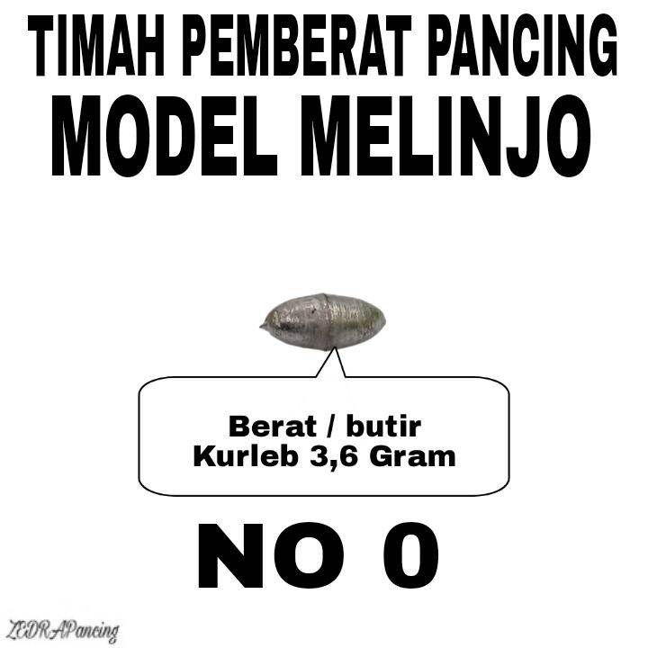 100 GRAM TIMAH PEMBERAT PANCING MODEL MELINJO / TIMBAL / BANDUL ...