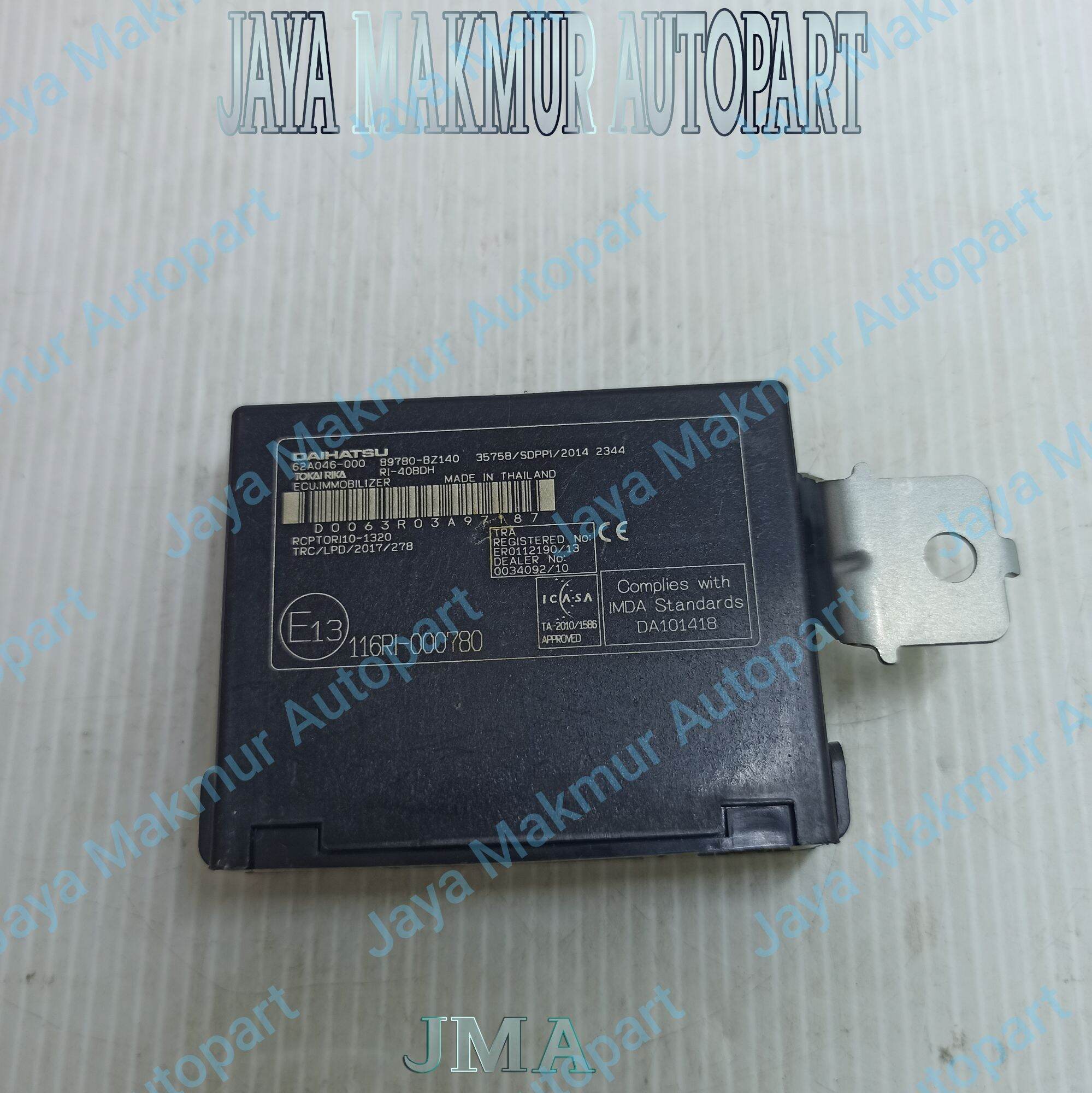 ECU Immobilizer Computer Assy Toyota Grand New Avanza 89780-BZ140 Asli ...