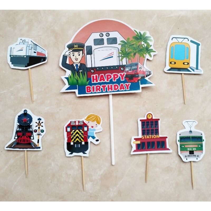 topper toper hiasan tusukan kue cake ulang tahun happy birthday ...