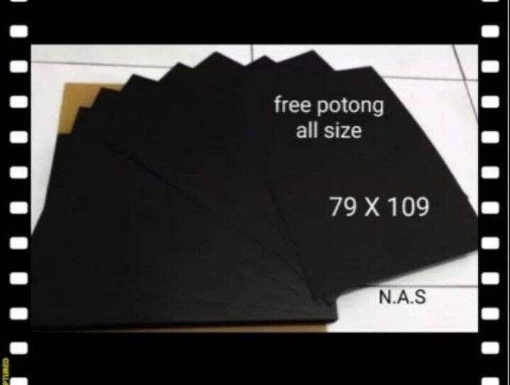 Kertas Linen Hitam 200gsm Lembaran Plano(gratis potong min 5 lembar ...