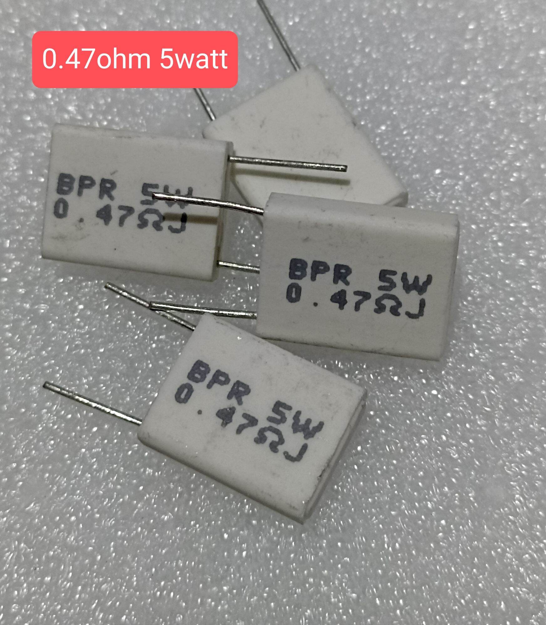 RESISTOR BPR 0.47 OHM 5 WATT RESISTOR BPR 5WATT 0,47OHM 5W 0.47OHM BPR | Lazada Indonesia