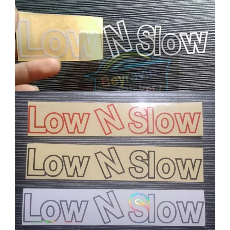 STICKER LOW N SLOW STIKER LOW AND SLOW CUTTING | Lazada Indonesia