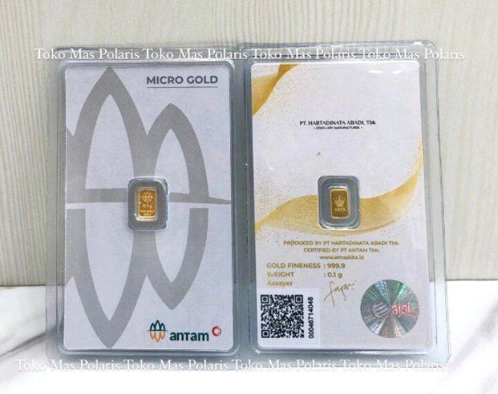 Logam Mulia microgold ANTAM 0.1gr | Lazada Indonesia