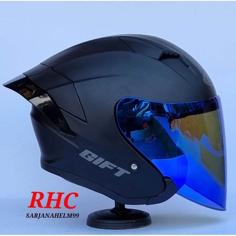 HELM GIFT SARGON PUTIH HITAM DOFF PAKET GANTENG GIFT SARGON | Lazada ...
