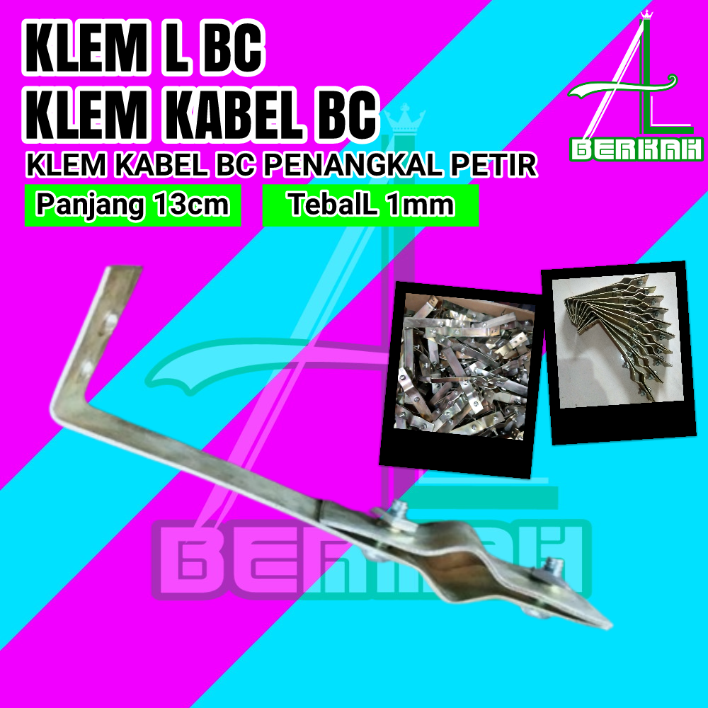 Klem L Kabel BC Klem Kabel BC Penangkal Petir Klem Isolator Grounding | Lazada Indonesia