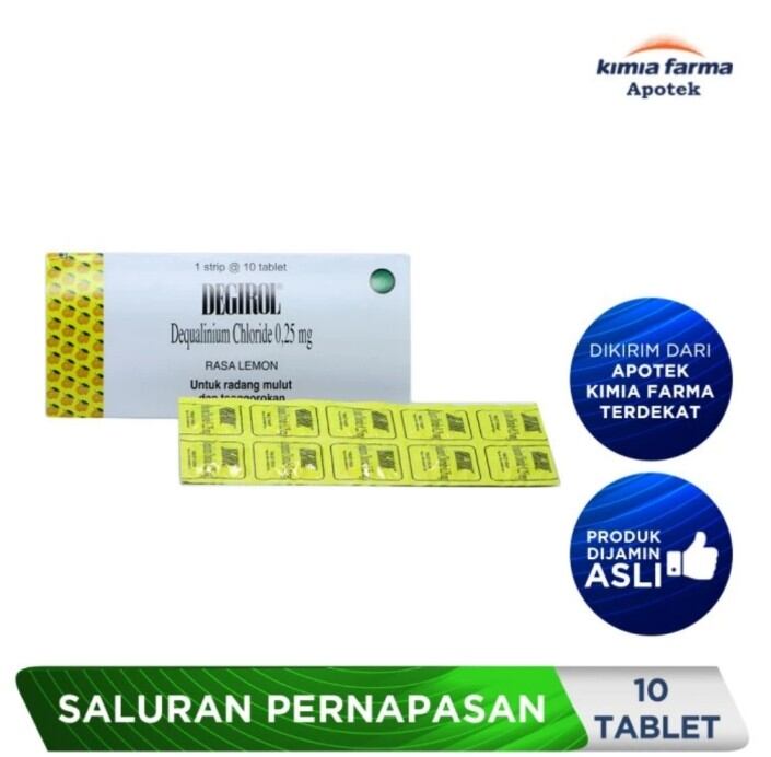 Degirol Strip 10 Tablet Untuk Radang Mulut dan Tenggorokan | Lazada ...