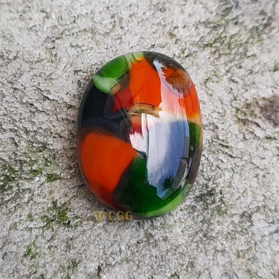Batu pancawarna edong natural opsidian | Lazada Indonesia