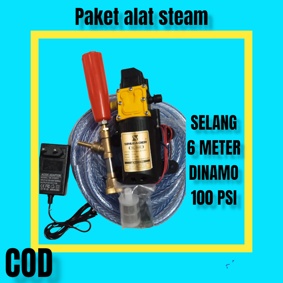 alat steam motor portable 12 volt 100 psi | Lazada Indonesia