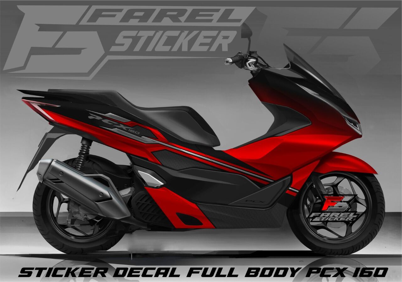 decal full body Honda PCX 160 - dekal sticker variasi motor pcx abs ...