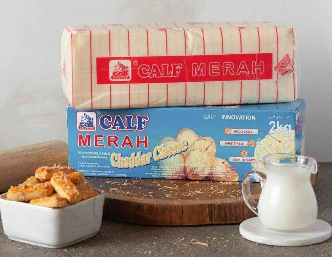calf merah cheese/keju Cheddar 1 kg REPACK | Lazada Indonesia