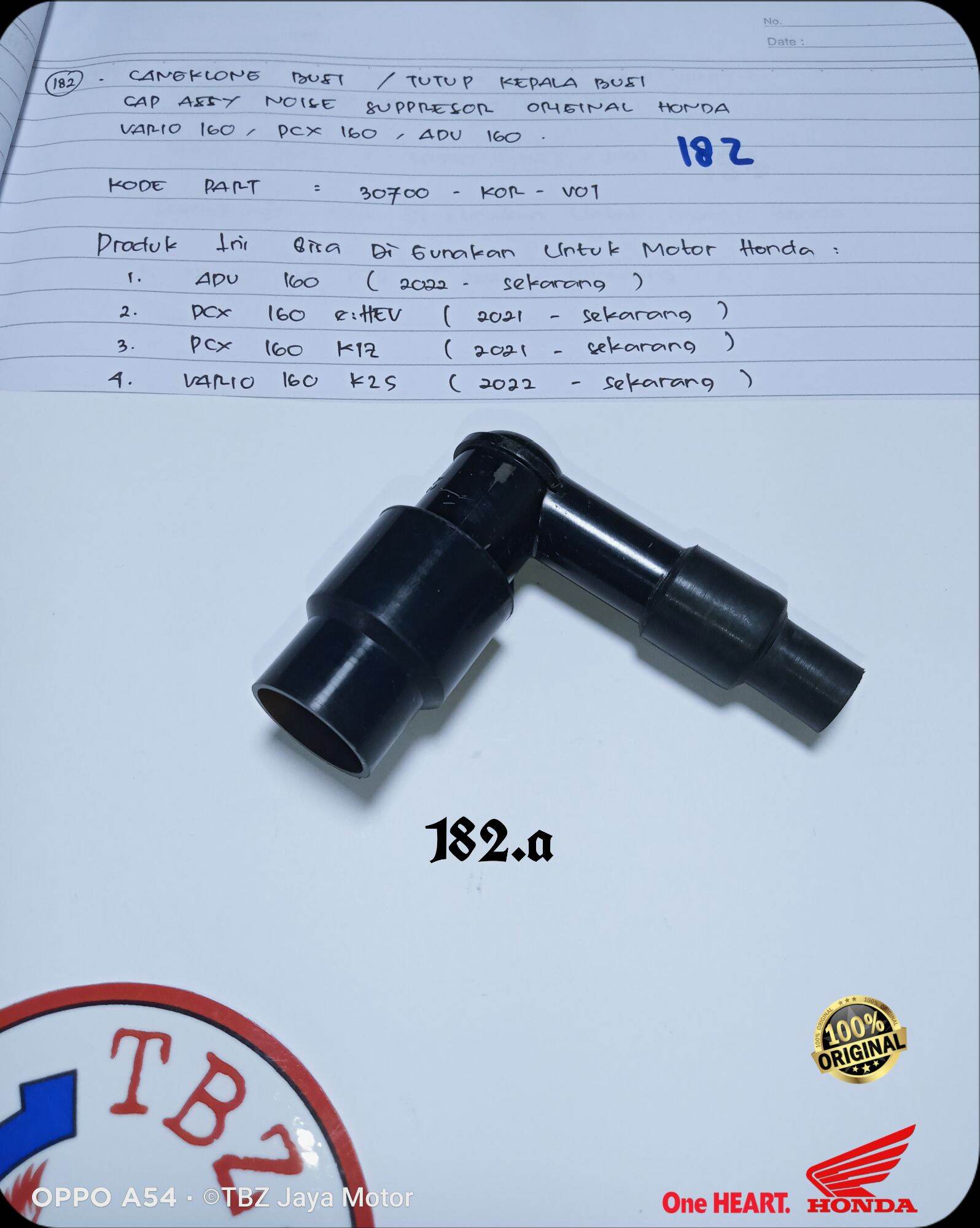 cangklong busi original honda pcx 160 adv 160 vario 160 tutup kepala ...