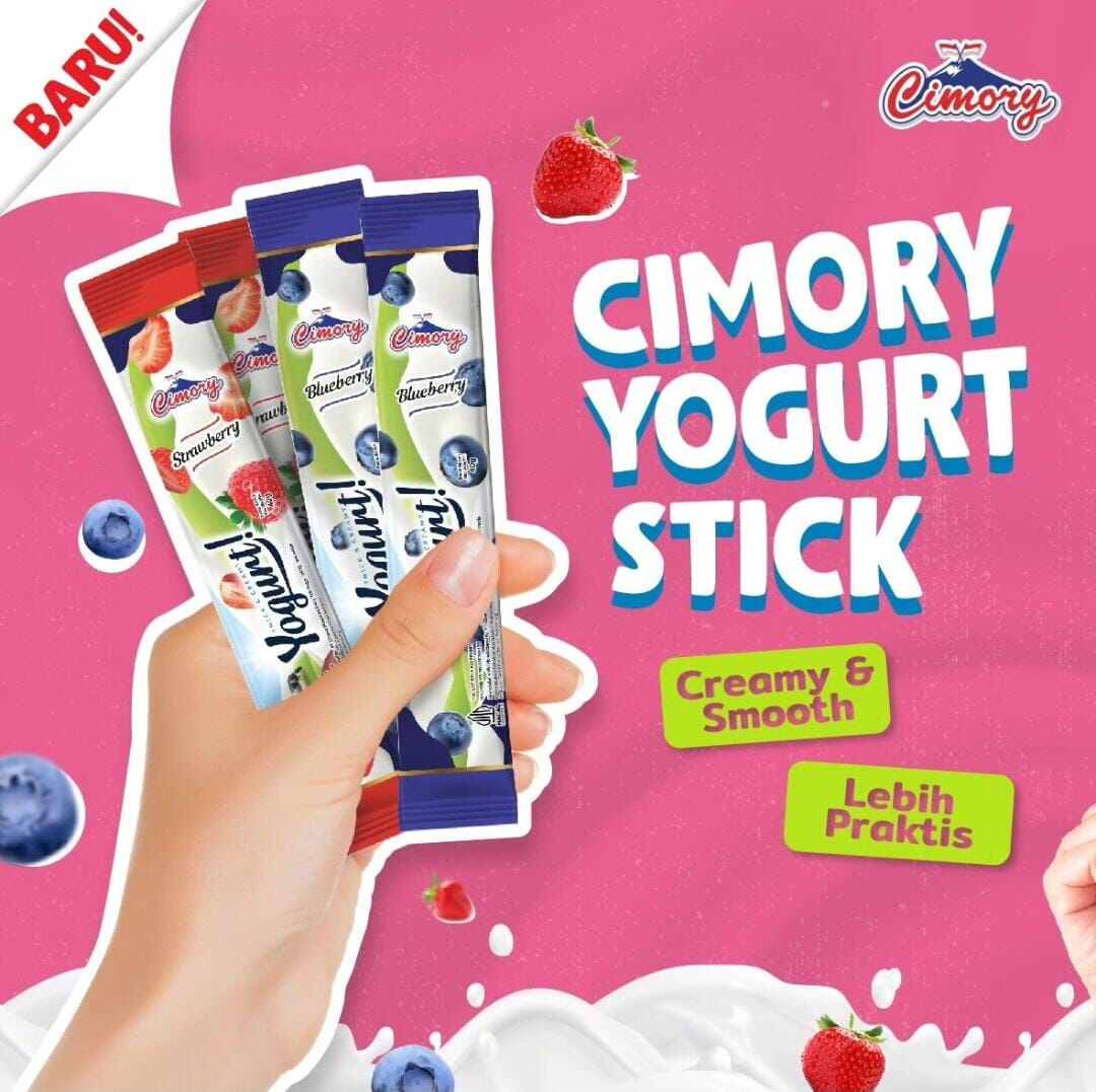 Cimory yogurt stick rasa strawberry dan bluberry | Lazada Indonesia