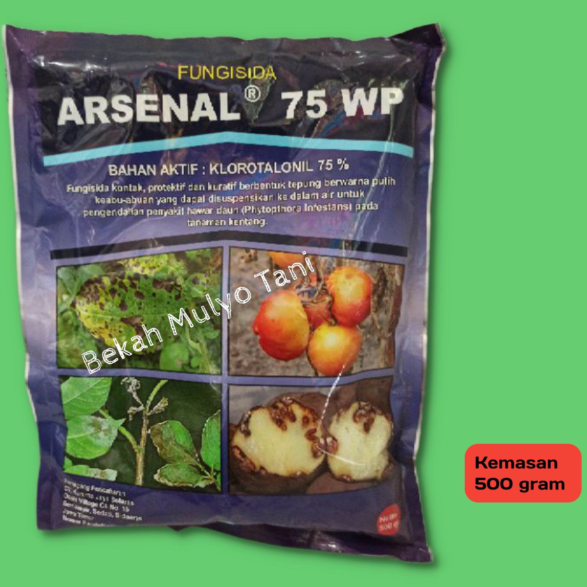 Fungisida Arsenal Klorotalonil 75 WP 500gram Fungisida kontak protektif ...