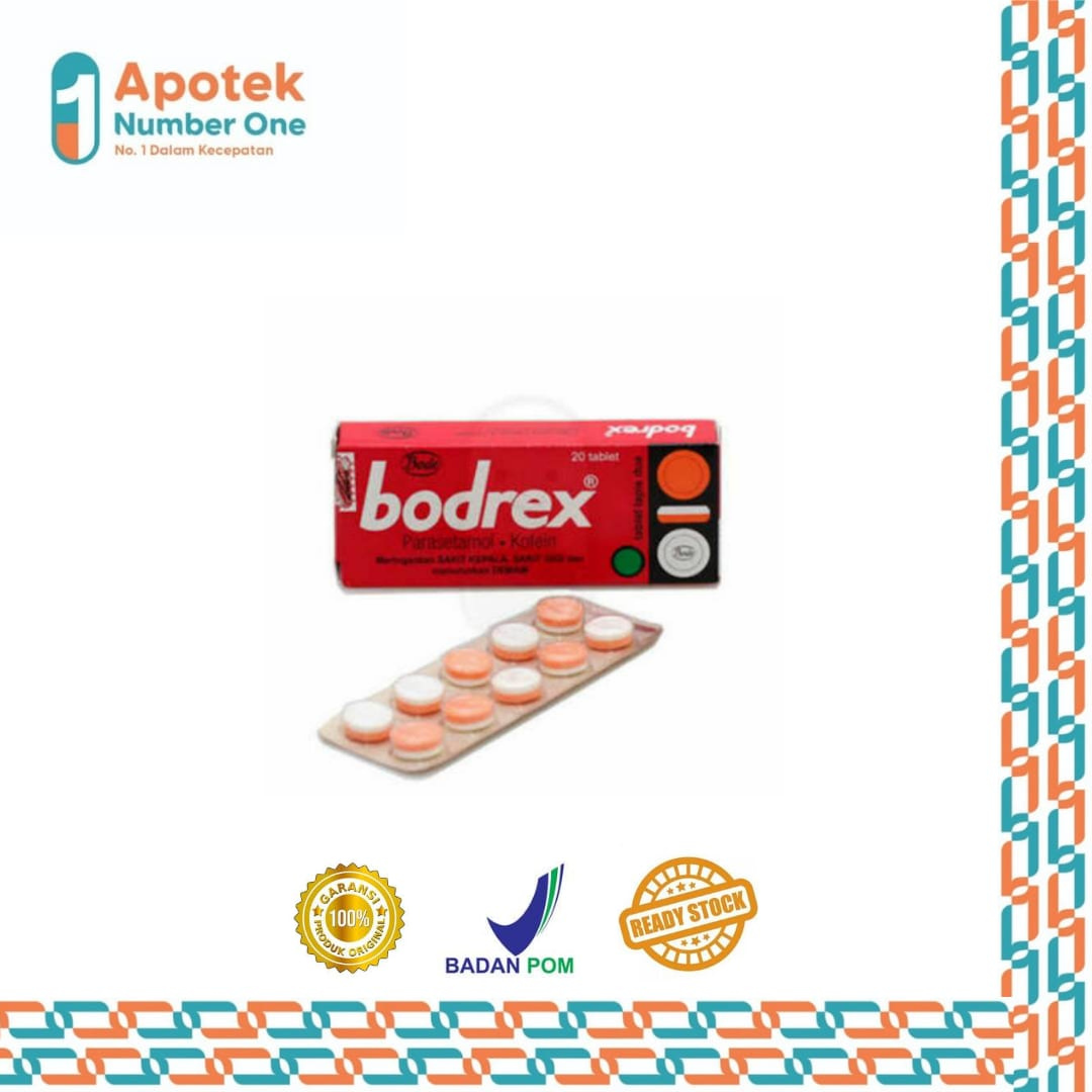BODREX TABLET / Obat Sakit Gigi / Obat Sakit Kepala / 1 dus 20 tablet ...